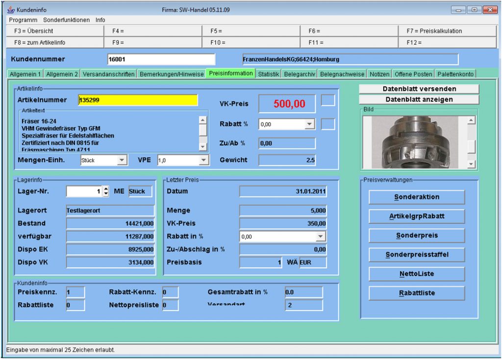 kundeninfo-preisinformation - SW Computer & Software GmbH